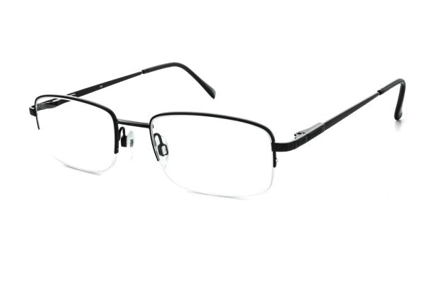 Hi-Society 81005 Semi Rimless Eyeglass Frames - Matte Black – Frame of ...